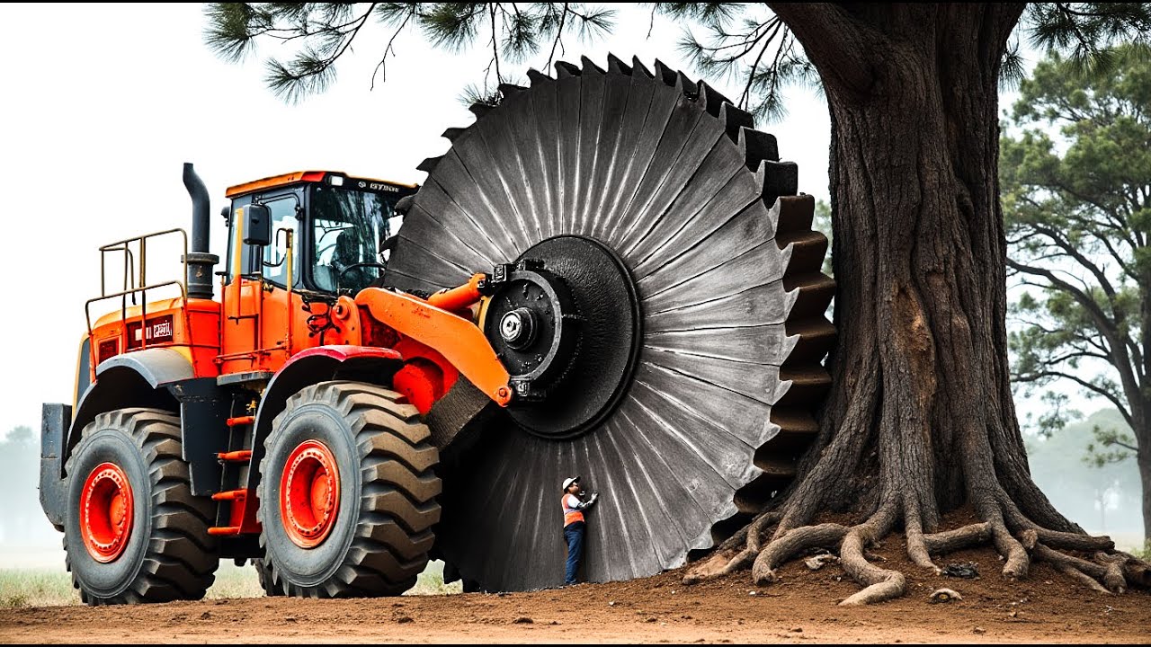 Extreme Dangerous Fastest Big Chainsaw Cutting Tree Machines - Monster ...