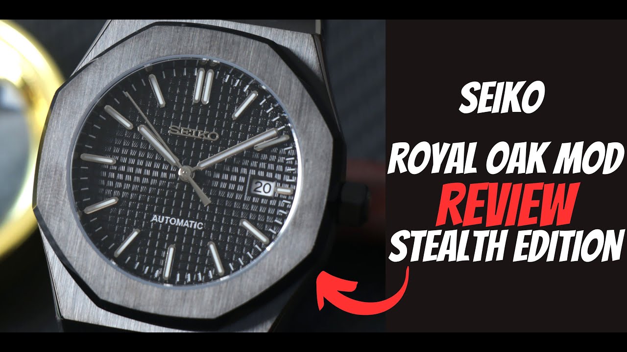 Custom Seiko MOD Royal Oak Homage - Wristmodding Review #seikomod # ...