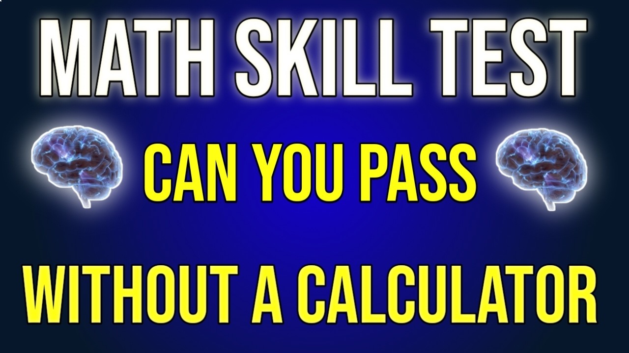 20 Math Questions to Test Your Math Skills Without a Calculator - YouTube