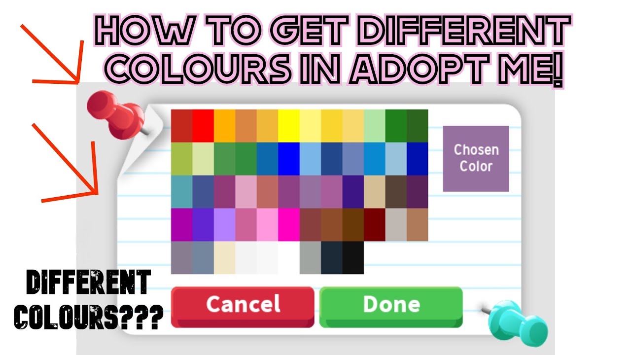 How to get extra colours in Adopt Me! - YouTube