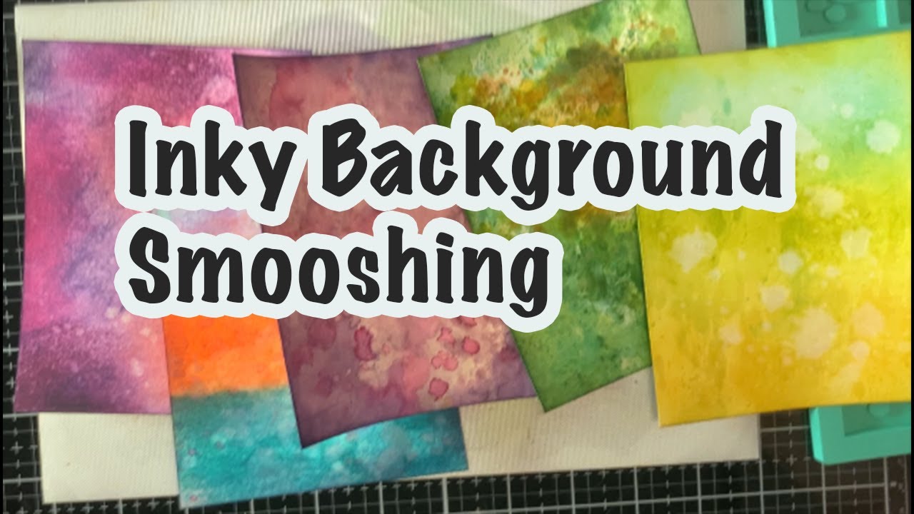 Crafty session making inky backgrounds-not all are good. - YouTube