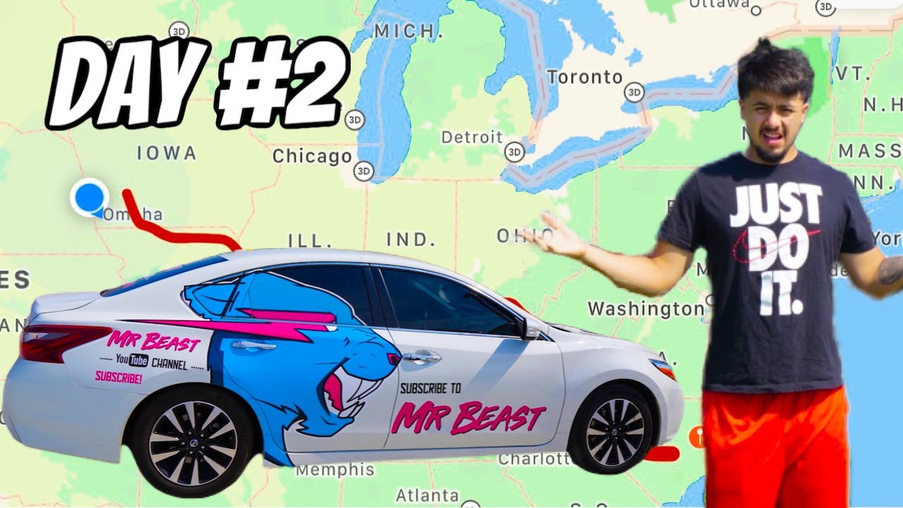 I Drove Across United States For Mr Beast - YouTube