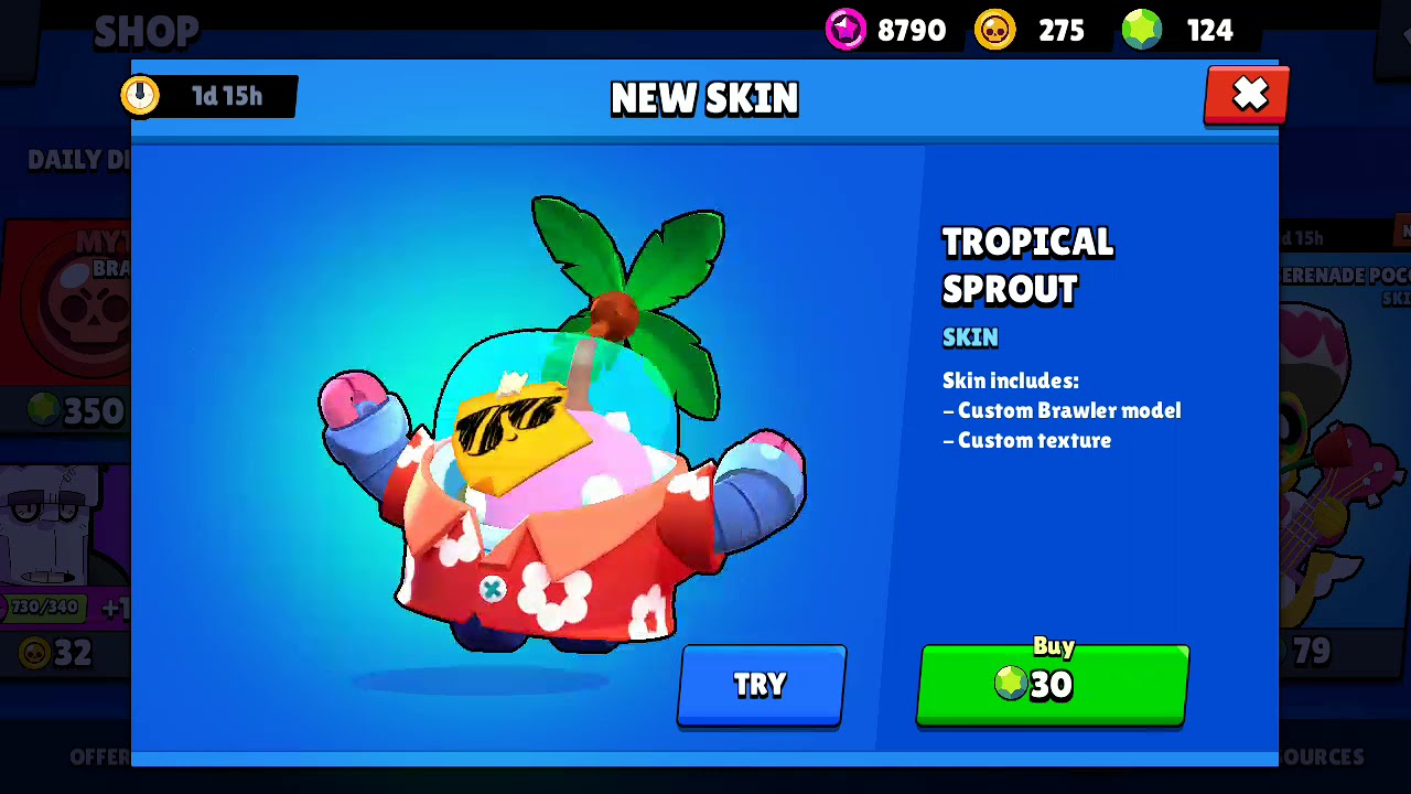 Tropical Sprout skin🌴 - YouTube