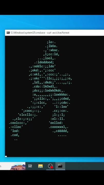 CARA MEMBUAT ANIMASI ASCII ORANG LARI DI CMD #cmd #cmdtricks - YouTube