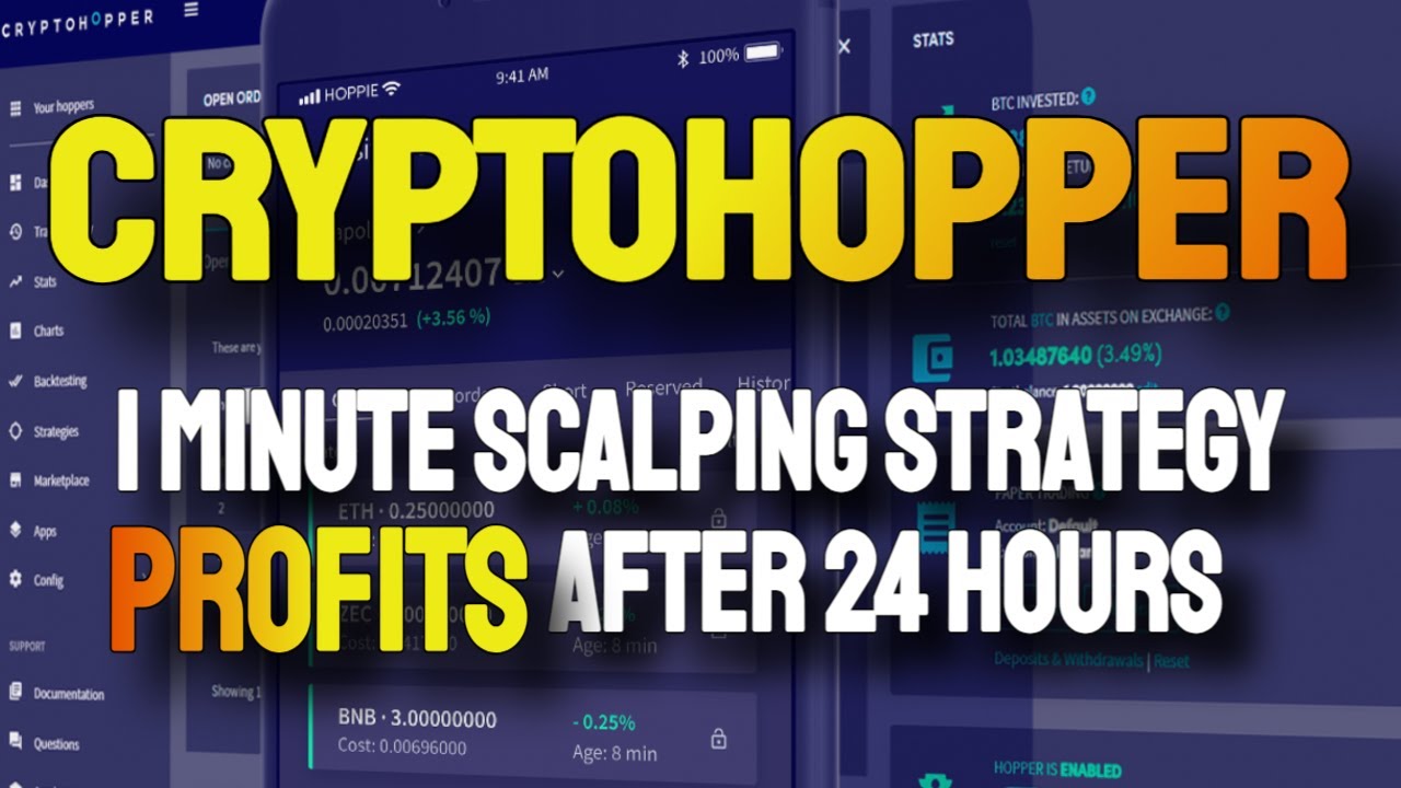 1-Minute Scalping Strategy Results After 24 Hours - Cryptohopper - YouTube