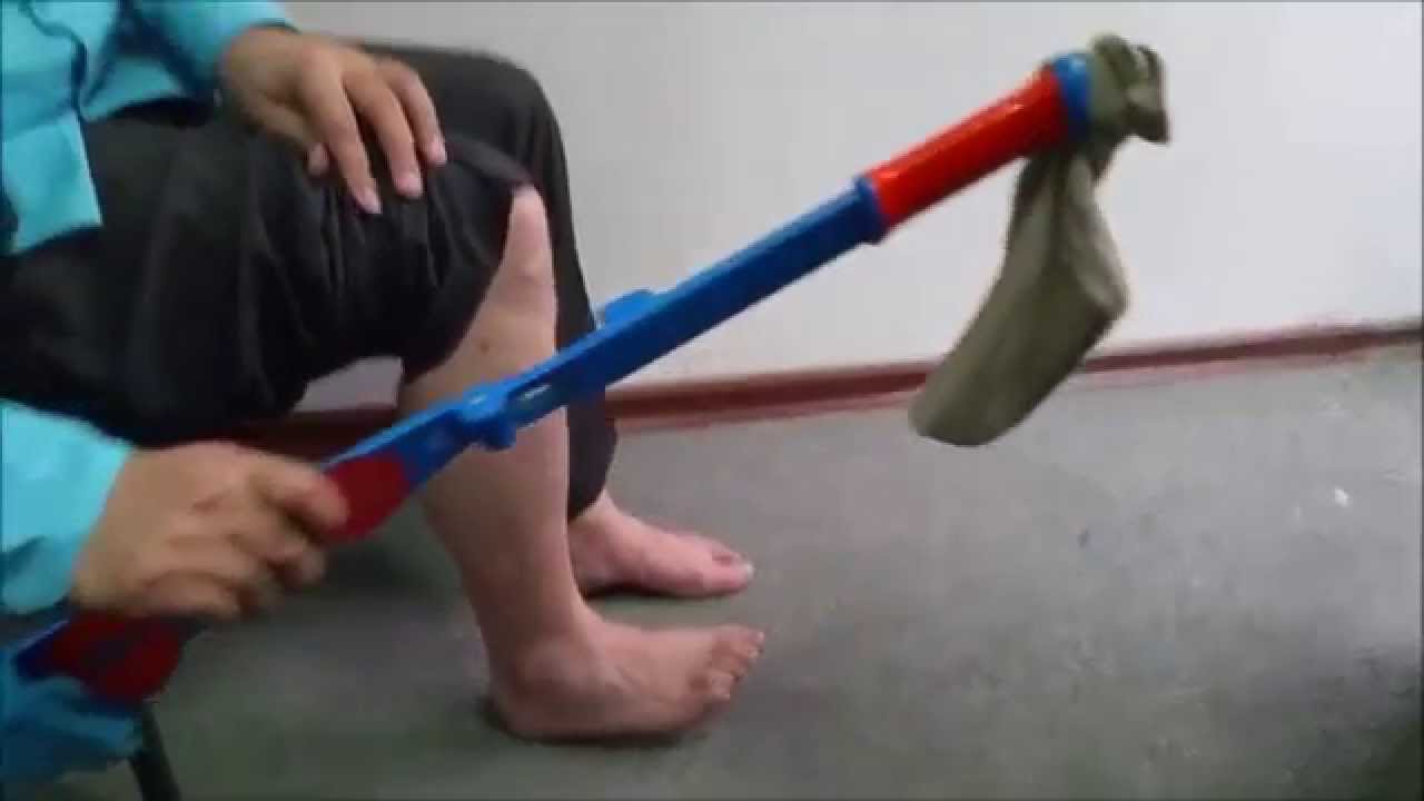 Socks-Master The Easy Reach Solution - YouTube