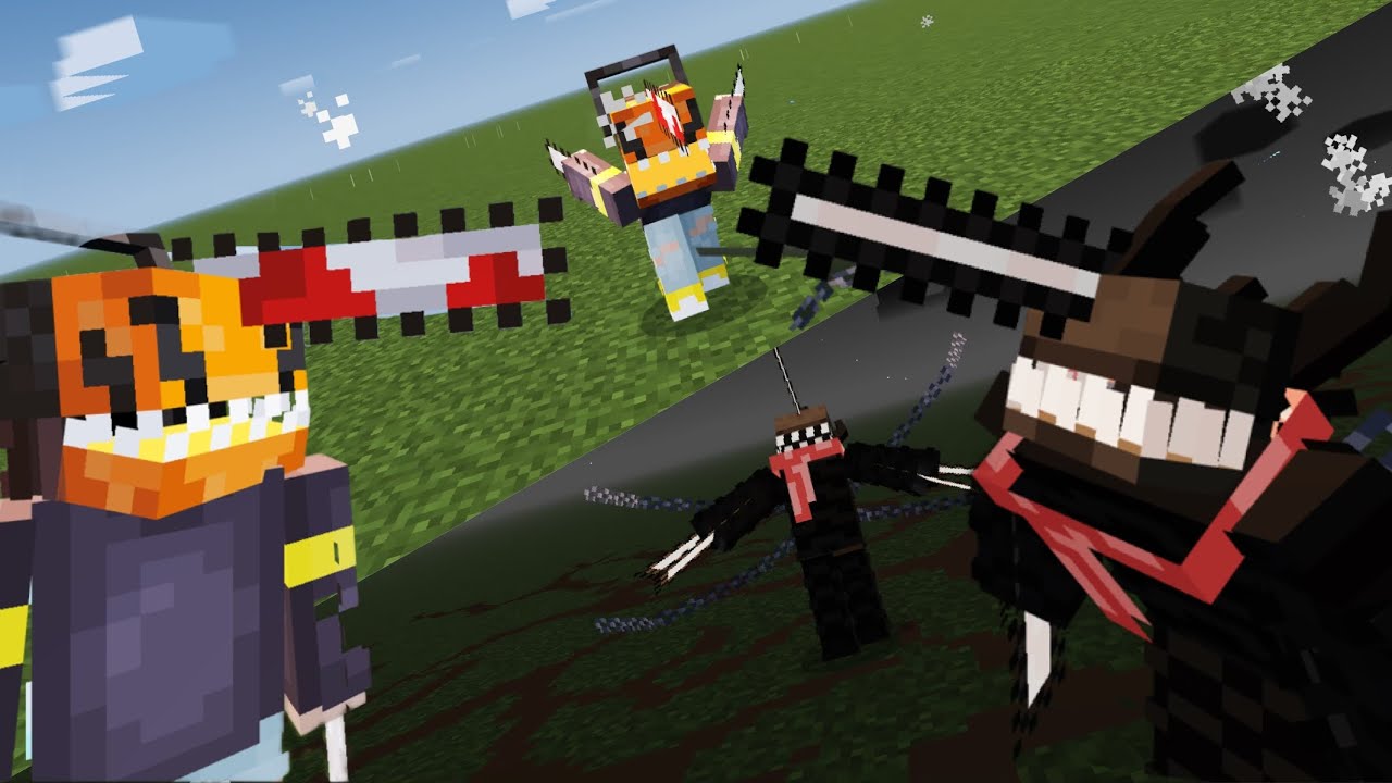 The Best Chainsaw Man Addon/Mod Minecraft PE - YouTube