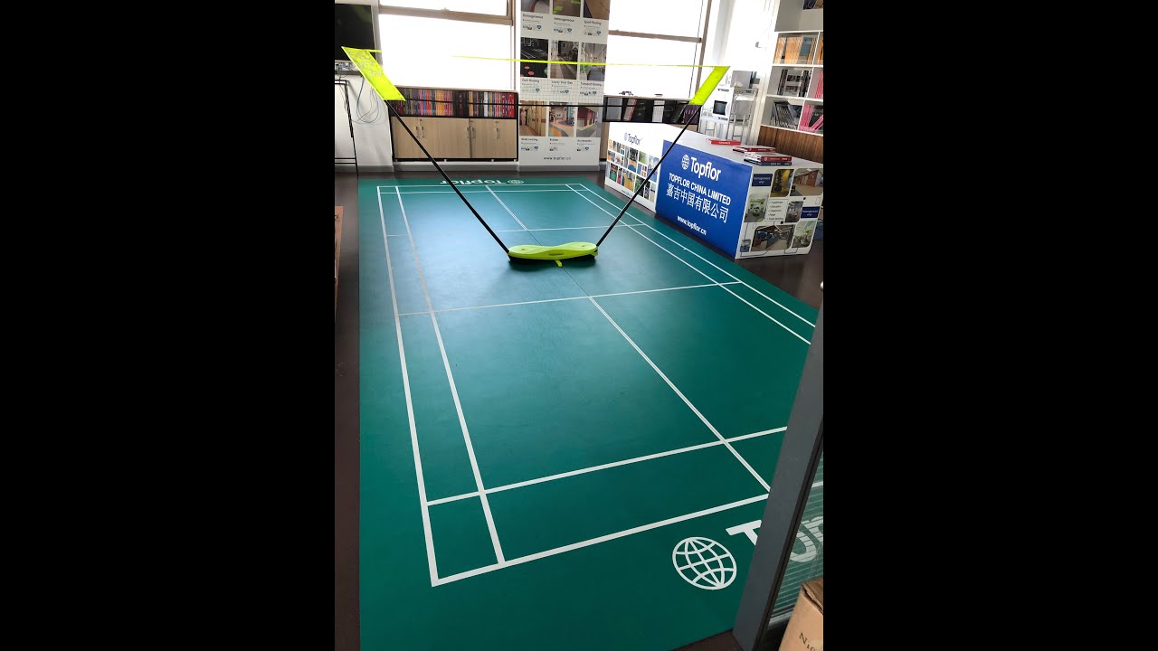 Topflor Mini Badminton Court - YouTube