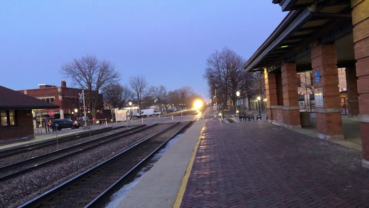 Outbound Doubleheaded Metra 196 and 206 Express Passing Riverside IL ...