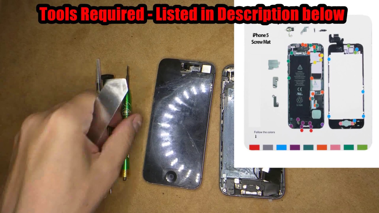 iPhone 5 Rear Housing / Middle Frame Replacement in 10 minutes - YouTube