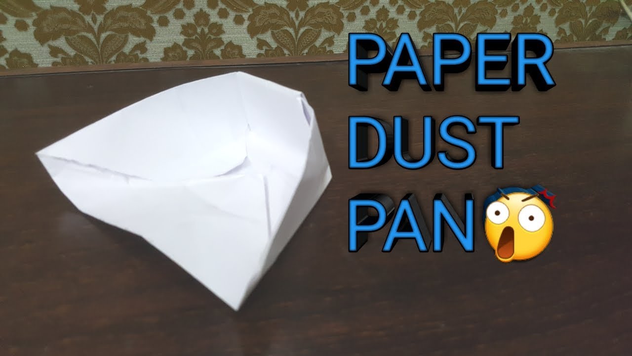Easy paper dust pan - YouTube