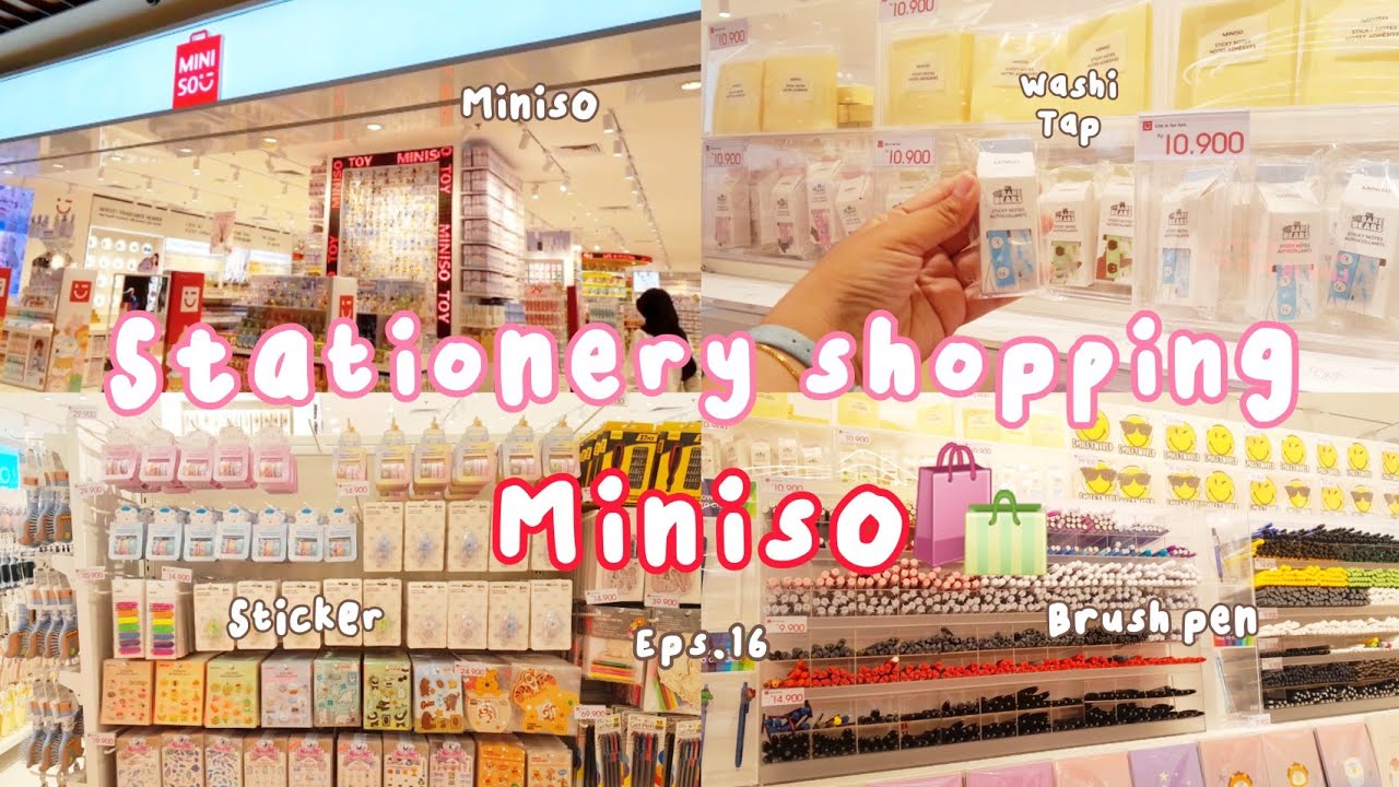 Vlog Stationery Shopping 2023 🛍️ || (Miniso) Indonesia #16 - YouTube