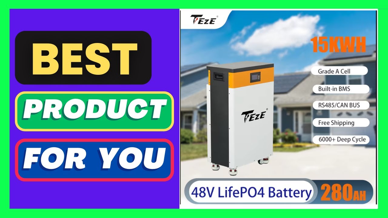 TEZE 48V/51.2V 280Ah LiFePO4 Battery 15KWH - YouTube