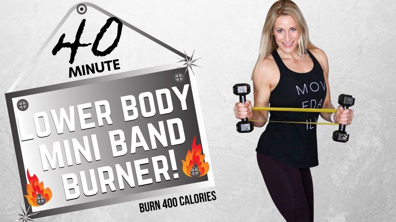 40 MINUTE MINI BAND HIIT | Lower Body Burner | Tracy Steen - YouTube