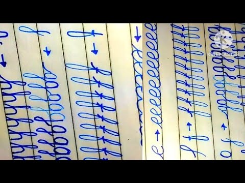 Cursive handwriting practice a to z ( Part-2 ) || Cursive handwriting ...