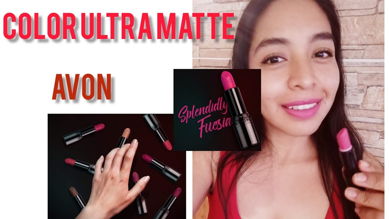 AVON LABIAL TRUE MATTE ULTRA /PROBANDO FUCSHIA - YouTube