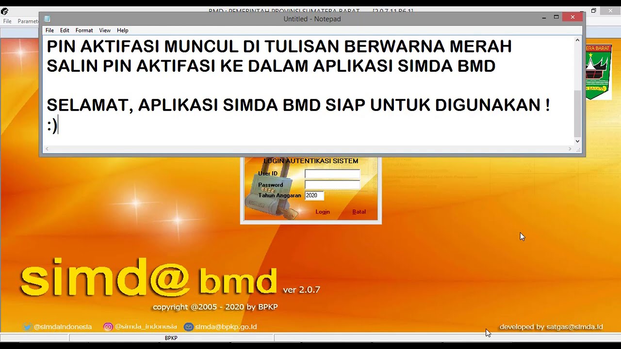 Tutorial Aktifasi Aplikasi Simda BMD yang expire - YouTube