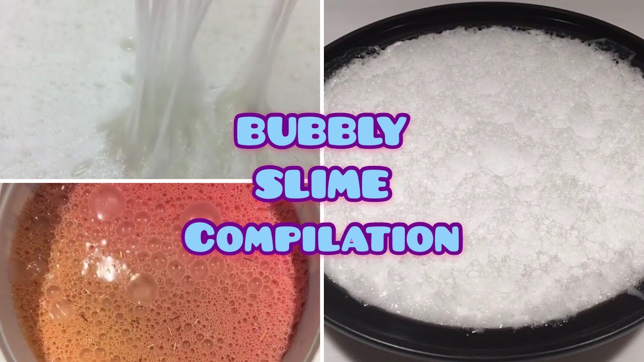 BUBBLY SLIME ASMR COMPILATION | SATISFYING ASMR SLIME BUBBLES |SUPER ...