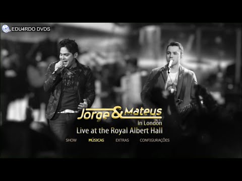 Menu do DVD - Jorge e Mateus - Live in London: At The Royal Albert Hall - 2013