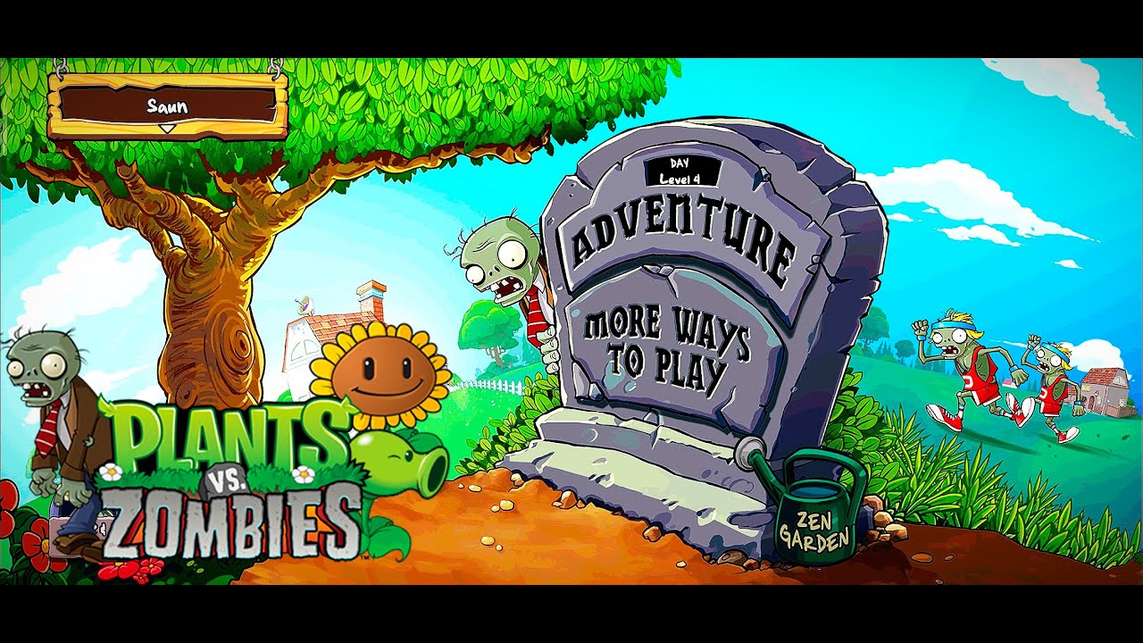 PLANTS VS ZOMBIES | OLD SCHOOL GAME | 1-3 LEVEL - YouTube