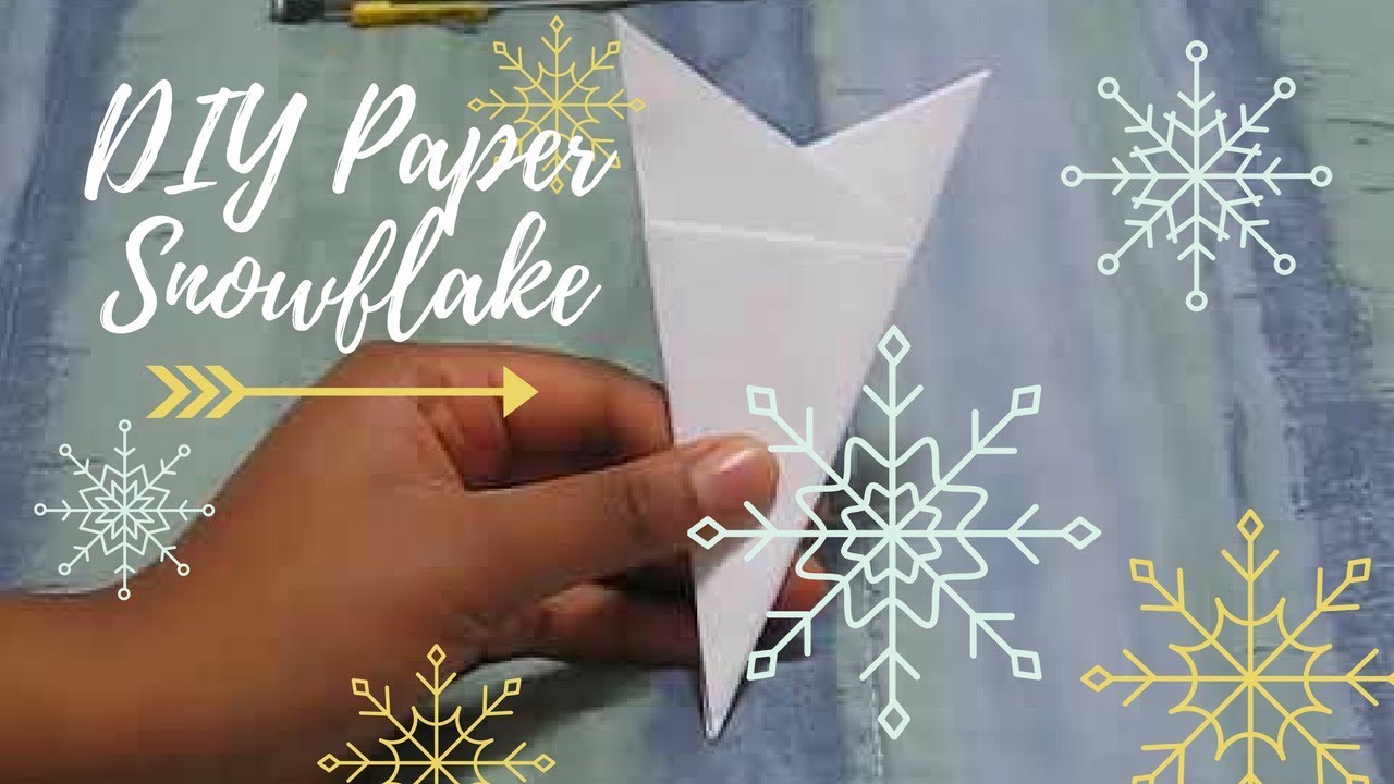 How To Make A Six-Sided Paper Snowflake | DIY - YouTube