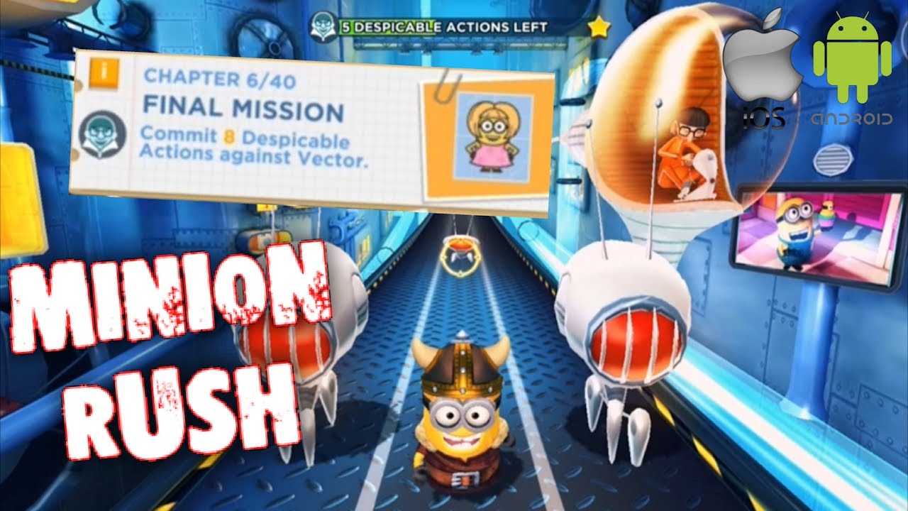 Minion Rush Commit 8 Despicable Actions Against Vector Youtube