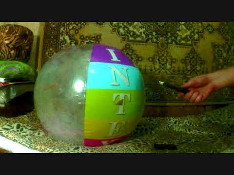 Big beachball destruction (part.1) - YouTube