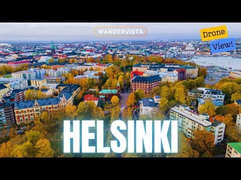 Helsinki Drone View of Finland’s Beautiful Capital