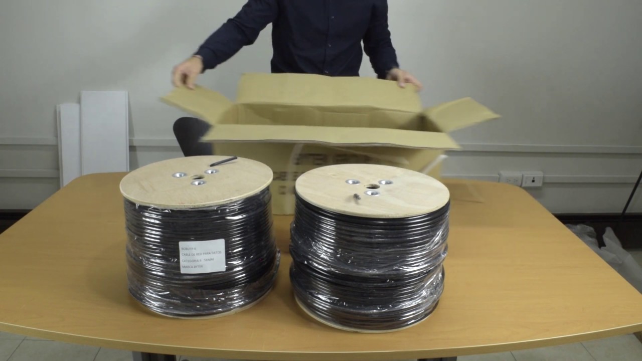 UNBOXING Bobina de cable UTP 300 metros - YouTube