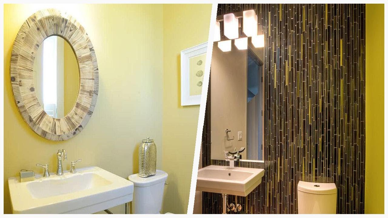 75 Yellow Powder Room Design Ideas You'll Love 💎 - YouTube