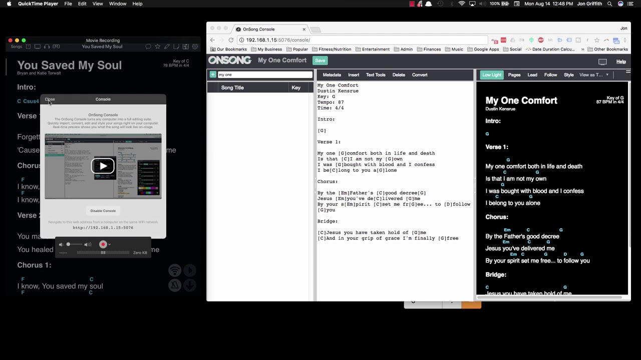 OnSong Console Beginner Tutorial - YouTube
