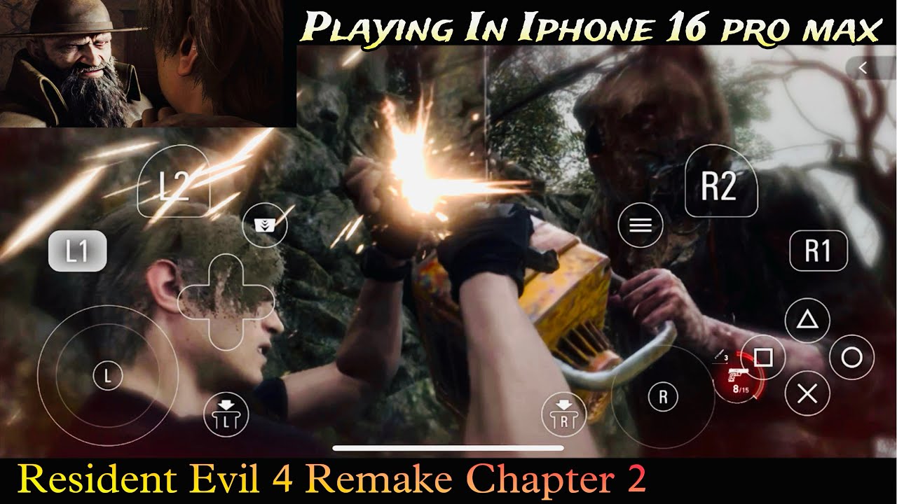 Gameplay Resident Evil 4 Remake Chapter 2 Playing In iphone 16 pro max ...