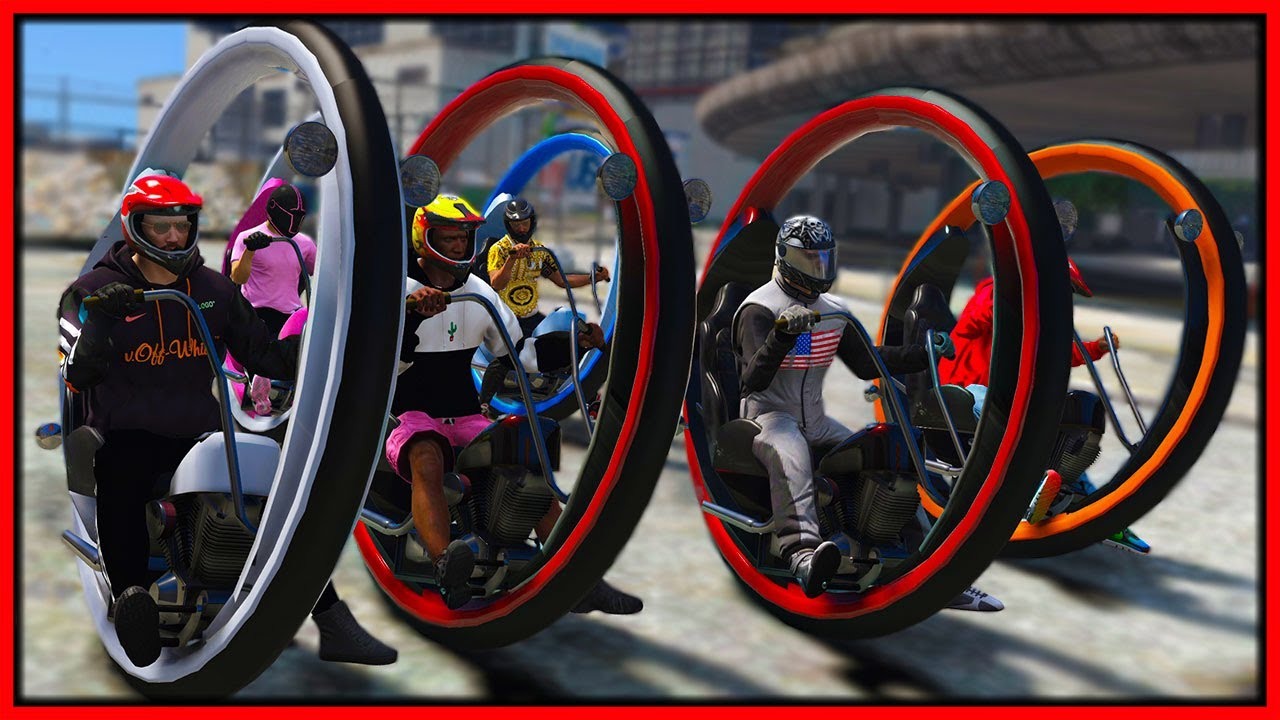 GTA 5 Roleplay - monowheel gang trolls cops | RedlineRP - YouTube