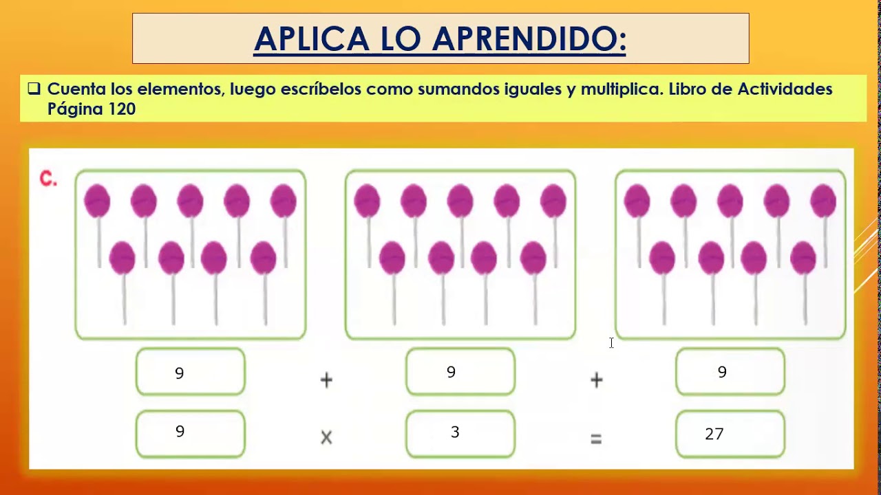 MULTIPLICACIÓN COMO SUMAS REPETIDAS. MATEMÁTICA 3°PRIMARIA - YouTube