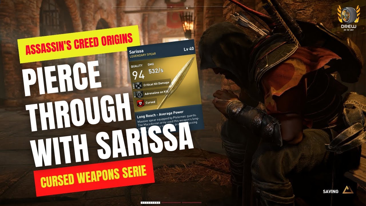 Arena Challenge with Cursed Spear Sarissa | Assassin's Creed Origins # ...