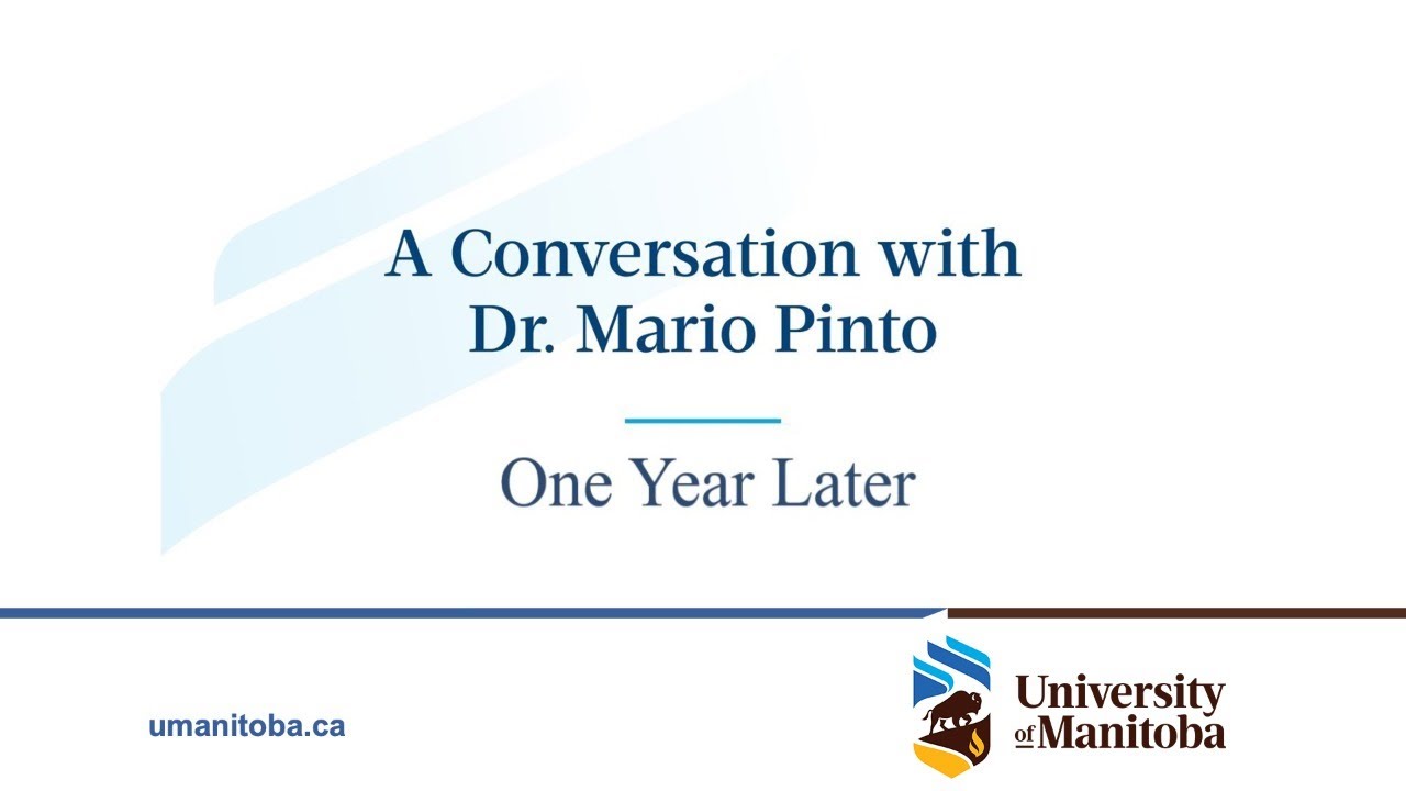 A Conversation with Dr. Mario Pinto---- One Year Later - YouTube
