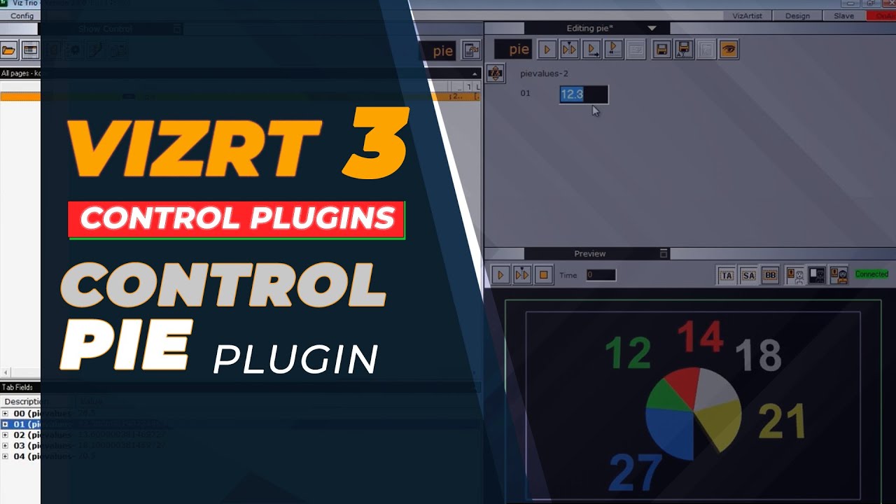 Vizrt Control Pie Plugin tutorial - YouTube