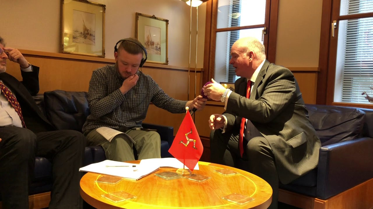 Professor James Curran and Chief Minister Howard Quayle on the climate ...