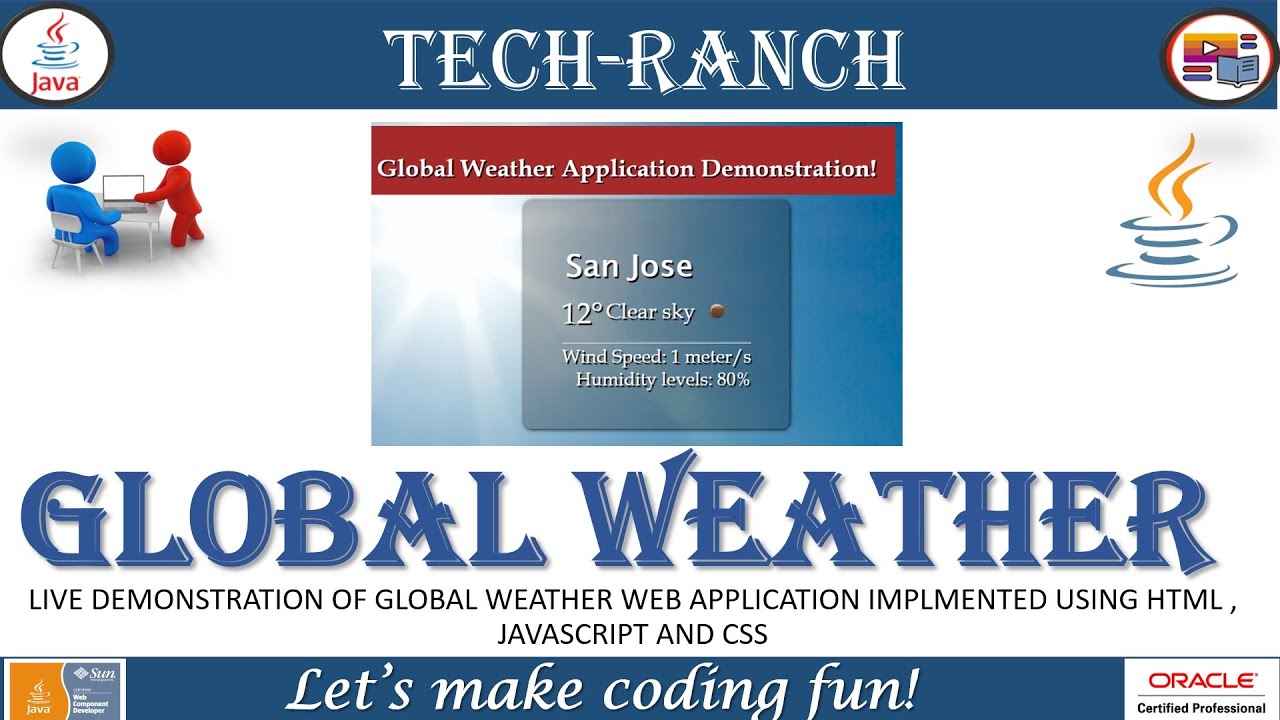 Live Demonstration of Global Weather Web Application in HTML,CSS&JS ...