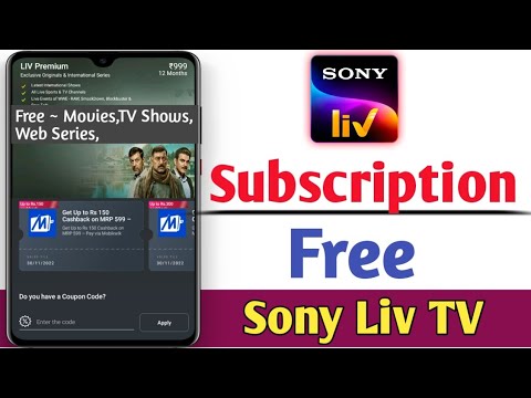 Sony Liv Subscription | Sony Liv Subscription For Free | Sony Liv ...