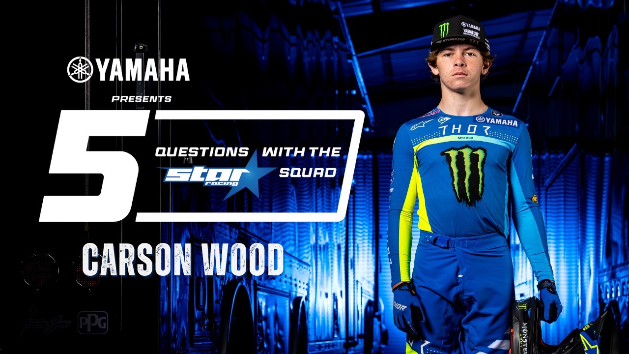 5 Questions with Carson Wood | #Yamaha Star Racing - YouTube