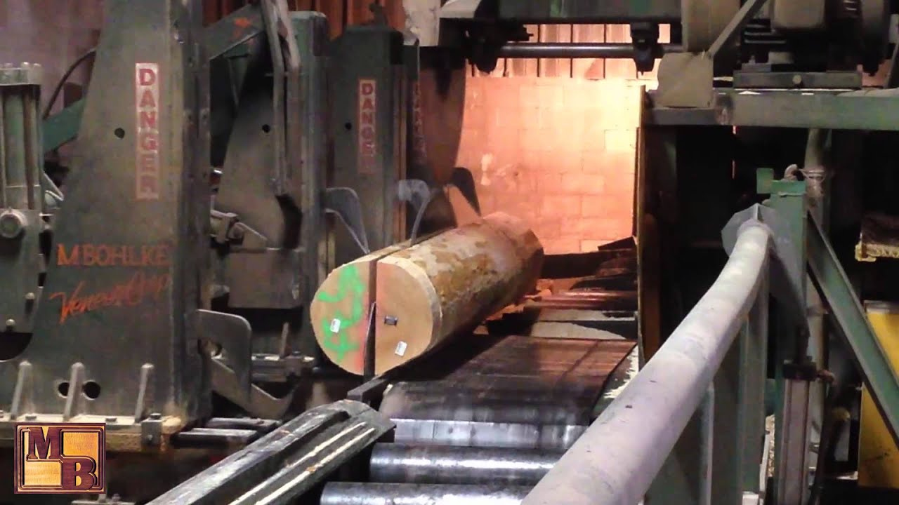 Flitching the Log - Log Preparation - YouTube