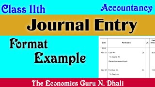 Journal Entries Format
