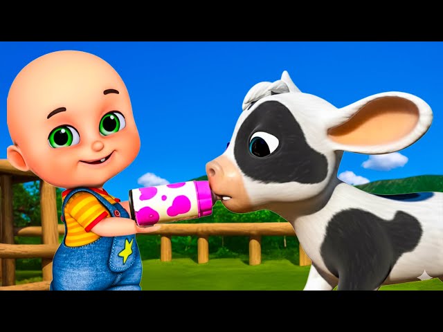 Old MacDonald Cow Version New Compilation | Baby Bobo in Farm Song ...