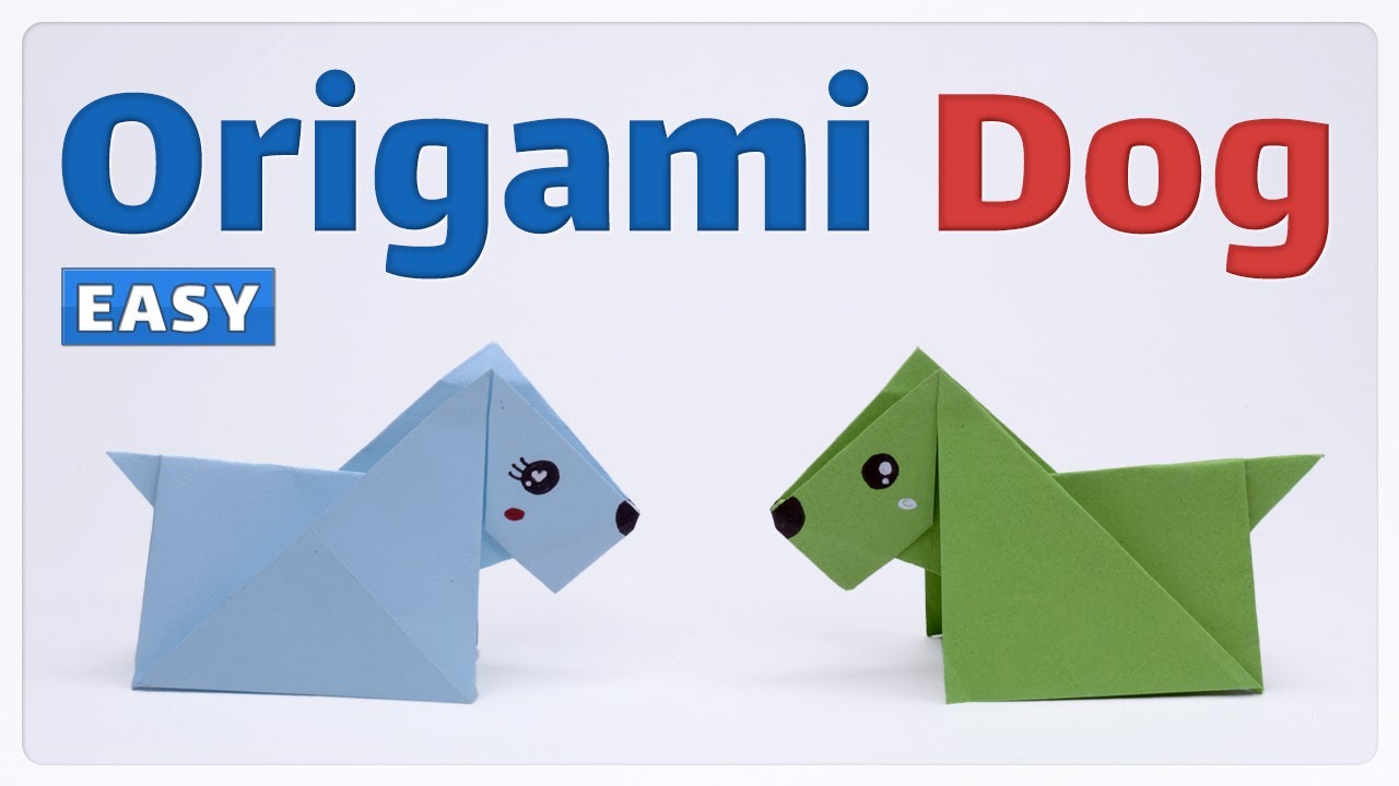 How to Fold Paper Dog Easy | Origami Dog - YouTube