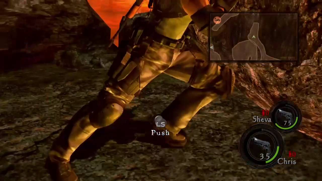 Chris Redfield punching a boulder (Resident evil 5) - YouTube