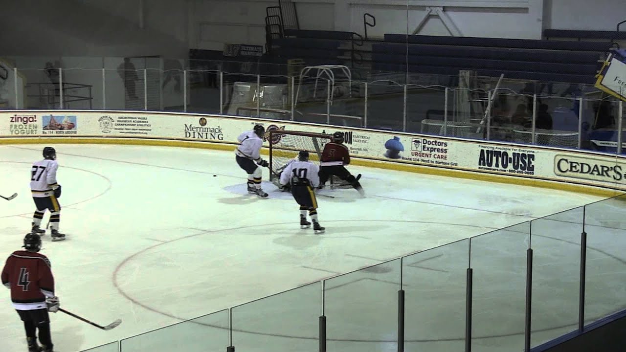 MIT vs Merrimack College Club Hockey Highlights - YouTube