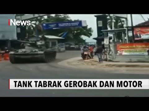 Pascakecelakaan Tank Tabrak Gerobak dan Motor, Polisi dan Pomdam 11 Olah TKP - iNews Sore 11/09