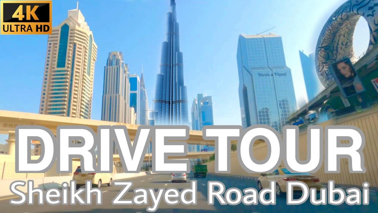 [4K] Drive Tour Sheikh Zayed Road Jebel Ali To Trade Center - YouTube