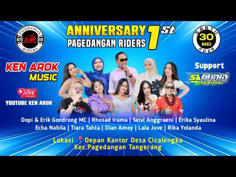 LIVE KEN AROK MUSIC - ANNIVERSARY 1st PAGEDANGAN RIDERS || F PRO CHANNEL